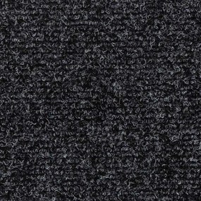 Schodové rohože samolepicí 15 ks 76 x 20 cm tmavě šedé obdélníkové 326925