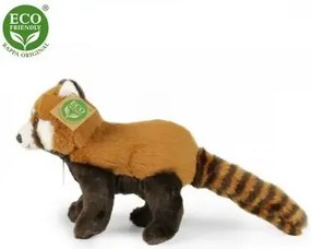 RAPPA Plyšová panda červená 20 cm / ECO-FRIENDLY / od 0 měsíců