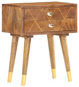 Noční stolek Telopea - masivní mangovníkové dřevo | 43x30x58 cm