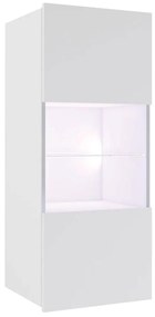 CALABRINI b | závěsná vitrína | 45 cm | bílá lesk