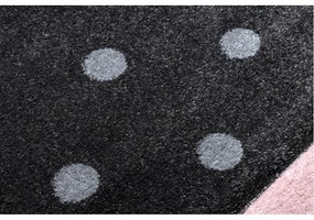Dětský kusový koberec Srdce růžový 180x270cm