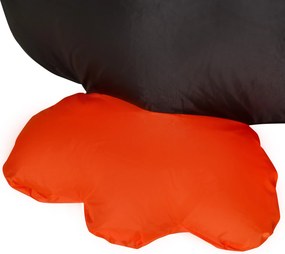 HOMCOM 155 cm nafukovací vánoční tučňák vánoční dekorace se 3 vestavěnými světly, nafukovací vánoční dekorace pro interiér i exteriér, zahradu, párty…