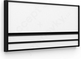 ACCEPT Dveřní tabulka ACS 187 x 93 mm - černá tabulka