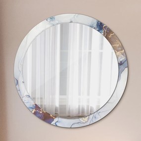 Kulaté dekorativní zrcadlo Abstraktní tekuté umění fi 90 cm