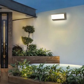 BRILAGI - LED RGBW Venkovní nástěnné svítidlo BRICKY 1xE27/12W/230V šedá IP54