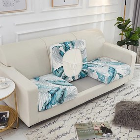 Elastický potah s různými vzory na velký sedadlový polštář a opěradlové polštáře pohovek či křesel Barva: A, Rozměry: sedadlový polštář