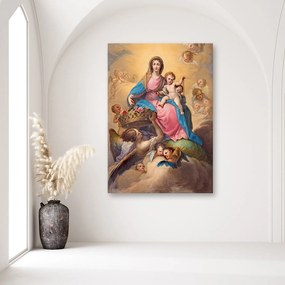 Gario Obraz na plátně Panna Marie s dítětem mezi anděly, Segovia Rozměry: 40 x 60 cm