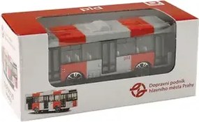 RAPPA 241107 Kovový autobus PID Praha červený 8 cm / od 3 let