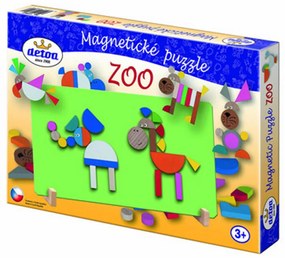 Detoa Puzzle dřevěné magnetické ZOO