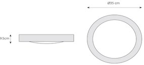Lucide 79158/02/12 - Koupelnové stropní svítidlo FRESH 2xE27/20W/230V IP44