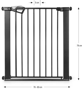 Bezpečnostní zábrana GUARDY na schody, černá