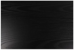 Design scandinavia Vitrína Seaford, 152,4 cm, černá
