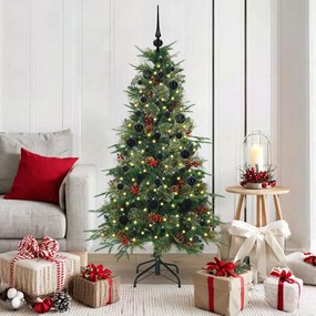 Umělý Skládací Vánoční Strom s stojanem Zelená 150 cm PE a PVC 3397407