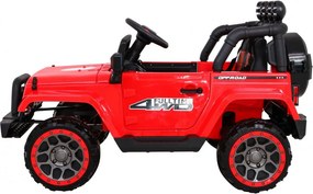 Ramiz Dětské terénní auto Full Time 4WD červené na dálkové ovládání + pohon 4x4 + LED audio + úložný prostor