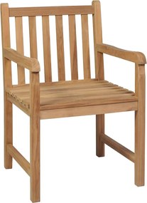 Zahradní židle 2 ks šedé podušky masivní teak 3062746