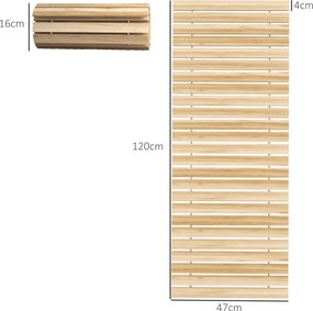 Outsunny 120 cm zahradní cestička odolná proti povětrnostním vlivům zahradní schůdky dekorativní dřevěné schůdky z jedlového dřeva pro zahradu balkon…