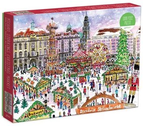 Galison Puzzle Vánoční trh 1000 dílků