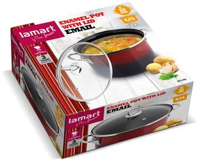 Lamart LT1183 kastrol smalt Email, 22 cm