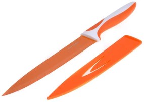 Ocelový nůž s keramickým povlakem Oranžový 33 cm - nízký - Nože s keramickým povrchem SMART COOK