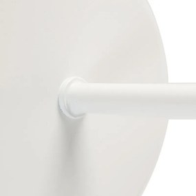 Nástěnná lampa bílá s kováním E27 bez stínidla - mat