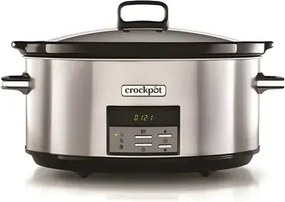 Crockpot CSC063X černá/stříbrná / Pomalý hrnec / 7,5 l / keramická mís