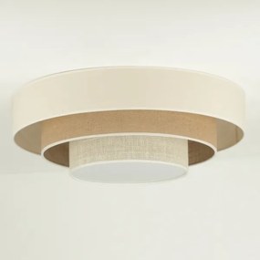 Duolla - LED Stropní svítidlo LUNETA LED/26W/230V pr. 60 cm 4000K krémová/hnědá