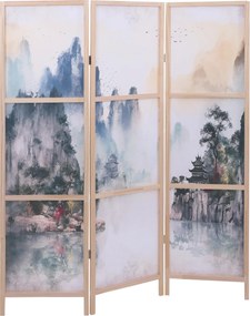Paraván HWC-O70, dělící stěna - 170 × 137 cm - hory