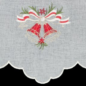 KRÁTKÁ ZÁCLONA NA POUTKÁCH XMAS16 145X70 CM VZOROVANÁ