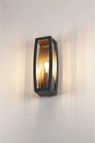LA 230655 Venkovní svítidlo MERIDIAN BOX, antracit, E27, max. 25 W, průsvitný plast - BIG WHITE (SLV)