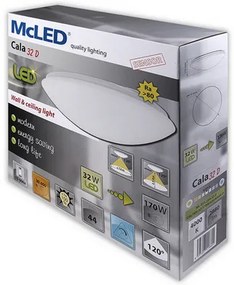 LED svítidlo McLED Cala 32D 32W IP44 4000K neutrální bílá, s pohybovým čidlem ML-411.220.32.0