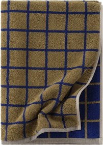 Zelený/modrý bavlněný ručník 50x70 cm Grid – Jotex