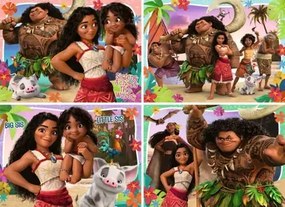 Ravensburger Disney: Vaiana / 4x100 dílků / od 5 let
