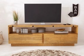 Designový TV stolek Harlow 150 cm přírodní - borovice