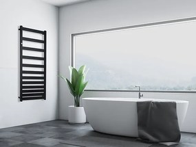 Hopa Belti koupelnový radiátor 500 x 1203 mm středové připojení černá RADBEL501231SP