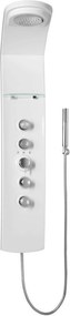 Polysan Luk - Sprchový panel 250x1300 mm s termostat. baterií, rohový 80325