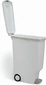 Simplehuman Pedálový odpadkový koš  – 40 l / úzký / bílý plast