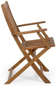 Skládací židle s područkami noemi přírodní MUZZA