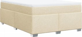 vidaXL Box spring postel s matrací 140x200 cm textil [3285137] Barva: světle šedá
