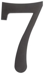 PSG 64.137 - plastová 3D číslice 7, číslo na dům, výška 180 mm, černá