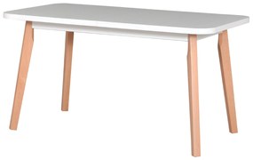 Jídelní stůl Omar Zvolte barvu horní desky: Bílý (borovice andersen), Zvolte barvu nožek: Grandson