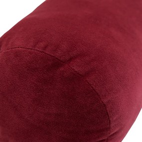 SCANquilt polštářek - válec VELVET vínová 15 x 40 cm