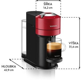 Kapslový kávovar Krups Nespresso Vertuo Next Red XN910510