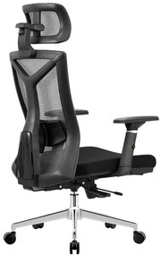 Kancelářská ergonomická židle Neoseat MARCO — látka, černá, nosnost 150 kg