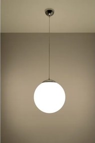 Lustr SOLLUX Ugo 30 E27 1x60W bez zdroje SL.0264 bílé sklo/chrom