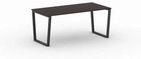 Kancelářský stůl PRIMO IMPRESS, černá podnož, 1800 x 900 mm, wenge