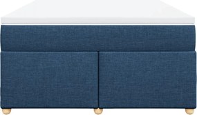 Box spring postel s matrací modrá 160x200 cm textil 3285393