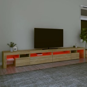 TV skříňka s LED osvětlením sonoma dub 290 x 36,5 x 40 cm 3152804
