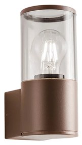 REDO Group 90047 Fred, hnědá venkovní nástěnná lampa, 1xE27 max 20W, výška 20cm, IP54