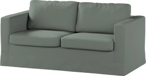 Potah na pohovku IKEA  Karlstad 2-místná , nerozkládací, dlouhý barva zelená látka pletený vzor