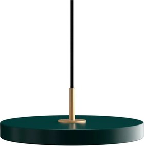 Tmavě zelené LED závěsné svítidlo s kovovým stínidlem ø 31 cm Asteria Mini – UMAGE